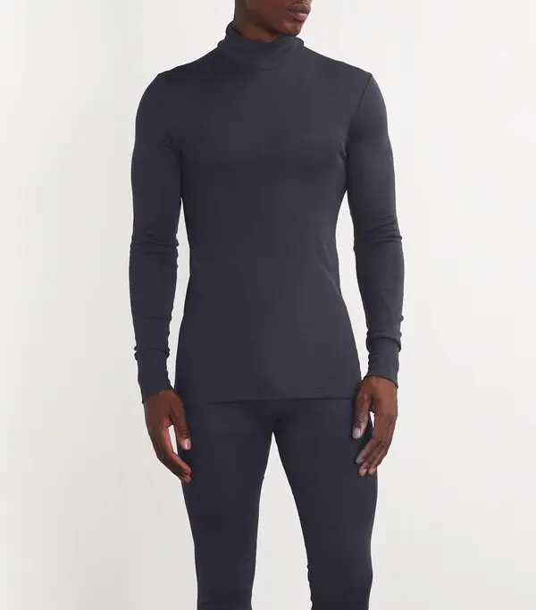 Hanro Wool-silk Thermal Roll Neck Sweater
