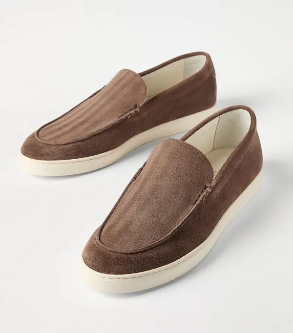 Brunello Cucinelli Suede Slip-on Sneakers