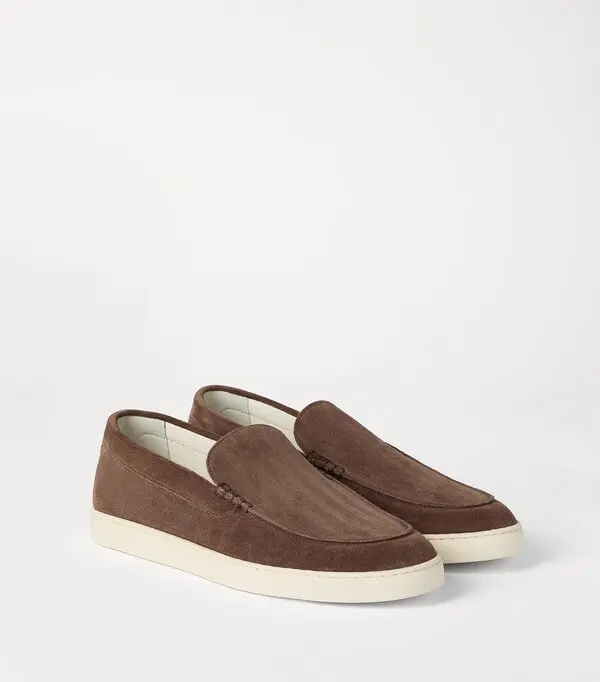 Brunello Cucinelli Suede Slip-on Sneakers
