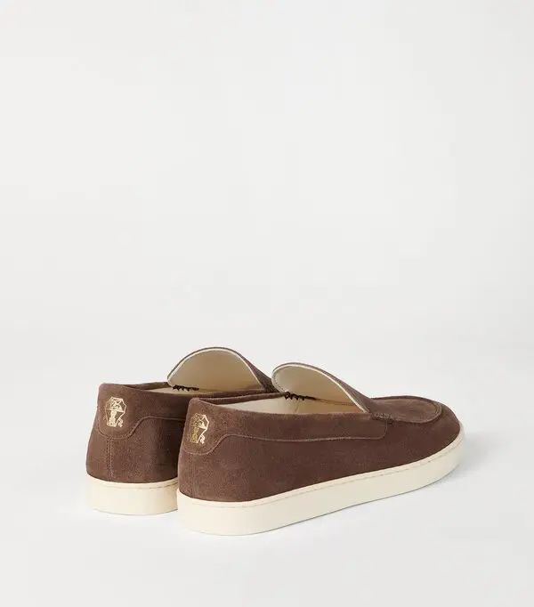 Brunello Cucinelli Suede Slip-on Sneakers