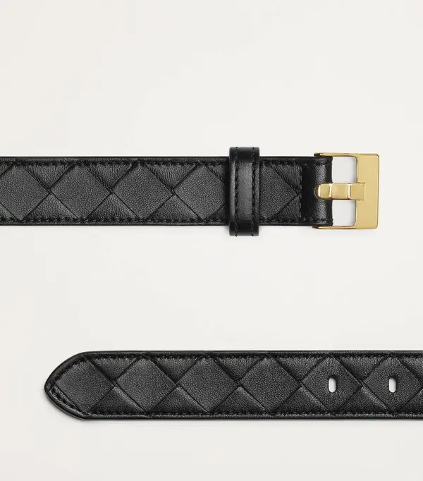 Bottega Veneta Intreccio Watch Buckle Belt