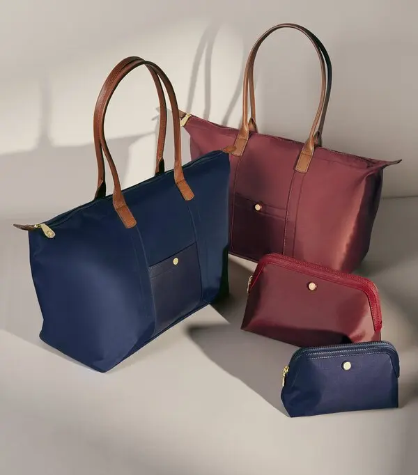 Harrods Nylon Tote Bag - Navy