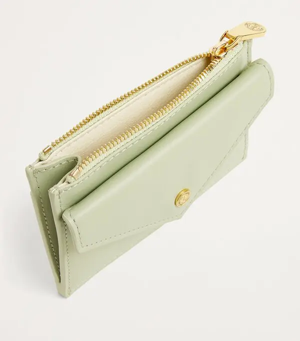 Harrods Leather Zip-up Card Holder