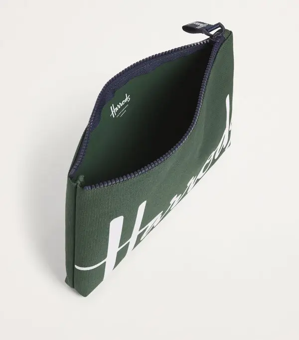Harrods Logo Pouch - Green