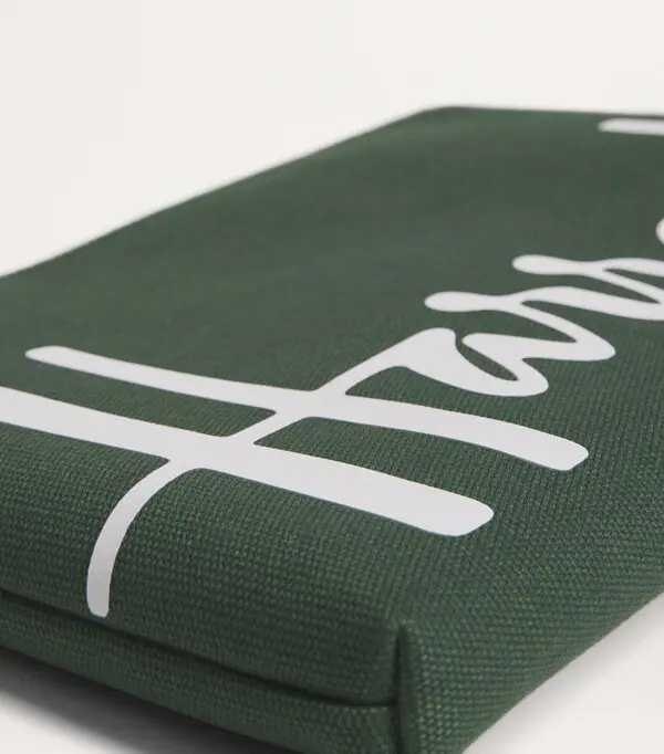 Harrods Logo Pouch - Green