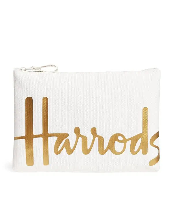 Harrods Logo Pouch - Ivory