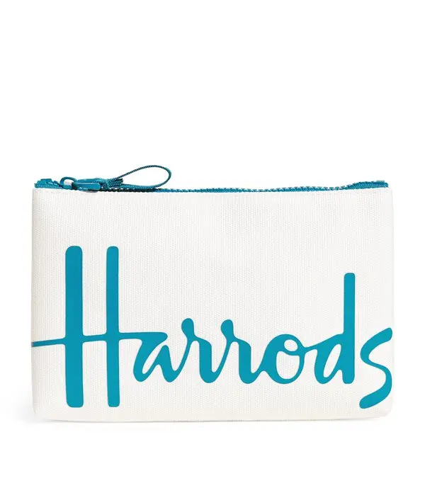 Harrods Cotton Logo Pouch - Ivory