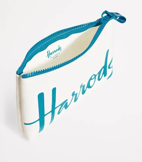 Harrods Cotton Logo Pouch - Ivory