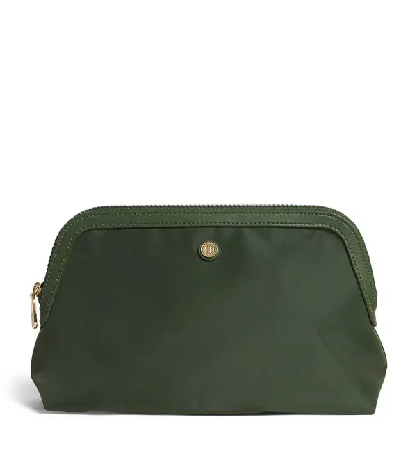 Harrods Large Nylon Makeup Bag - Green