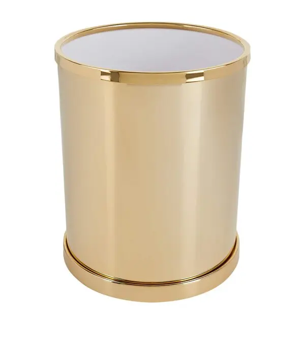 ZODIAC Cylinder Bathroom Bin - Gold