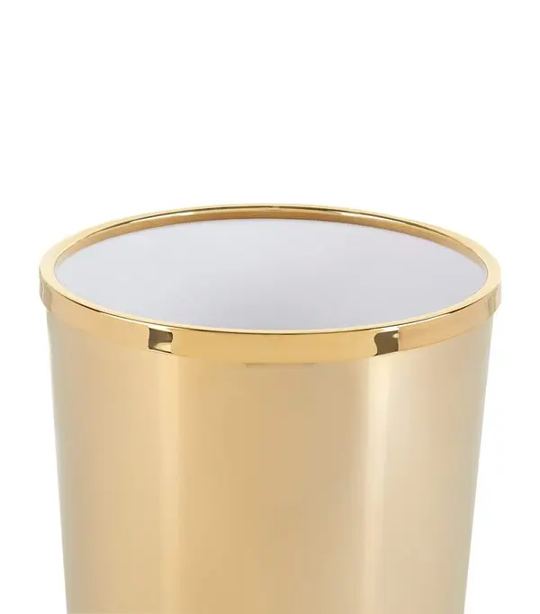 ZODIAC Cylinder Bathroom Bin - Gold