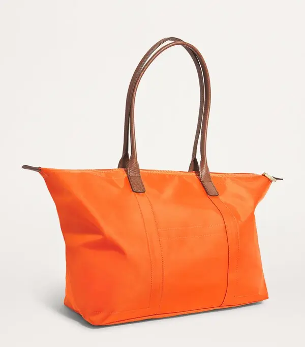 Harrods Nylon Tote Bag - Orange