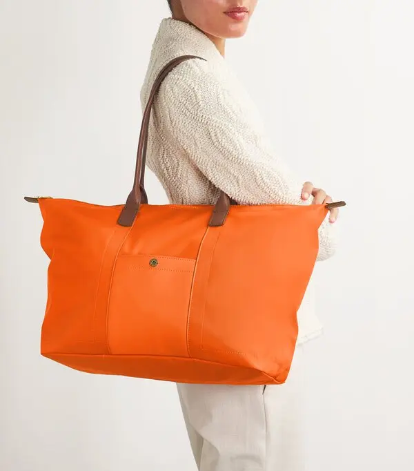 Harrods Nylon Tote Bag - Orange