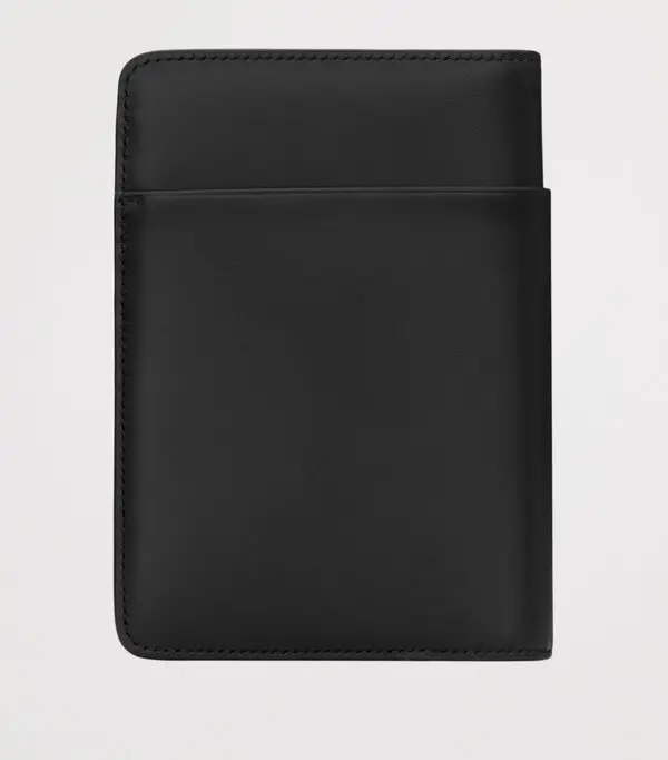 Saint Laurent Leather Logo Passport Holder