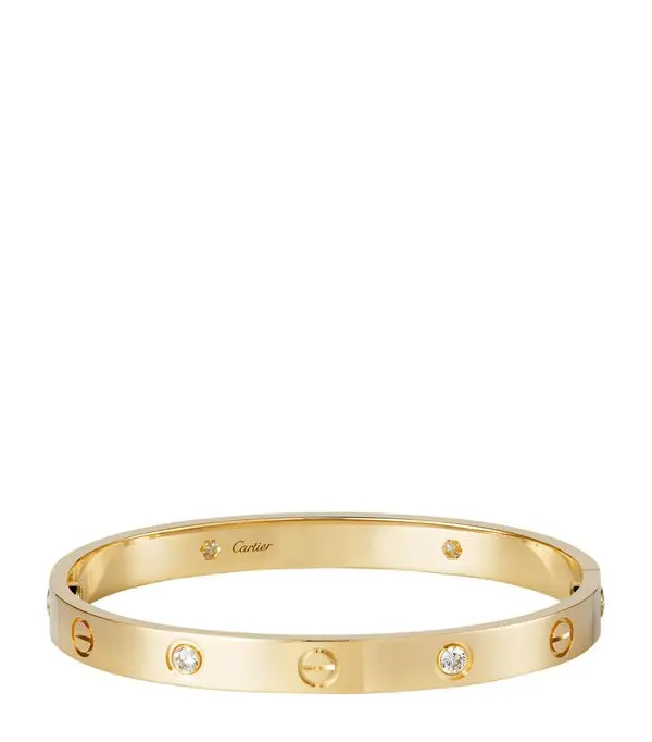 Cartier Love Classic 4-diamond Bracelet - Gold