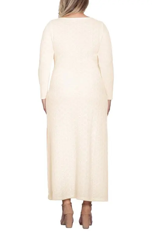 STANDARDS & PRACTICES Geo Jacquard Maxi Dress