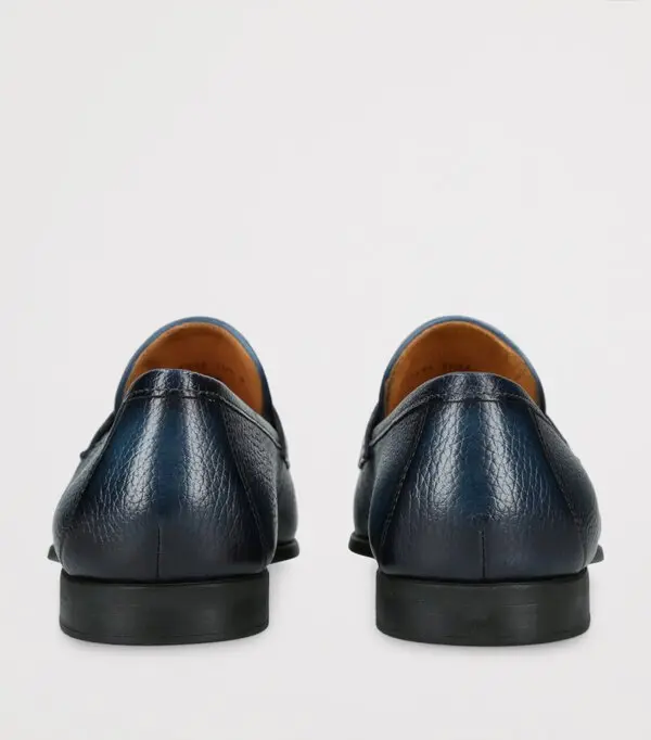 Magnanni Leather Diezma Ii Loafers - Navy