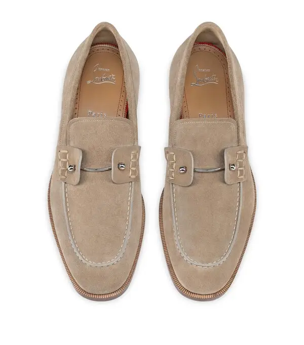 CHRISTIAN LOUBOUTIN Chambelimoc Suede Loafers