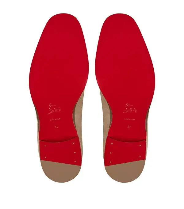 CHRISTIAN LOUBOUTIN Chambelimoc Suede Loafers