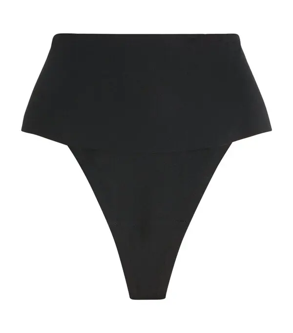 Spanx Supersmooth Undie-tectable Thong Light Control - Black