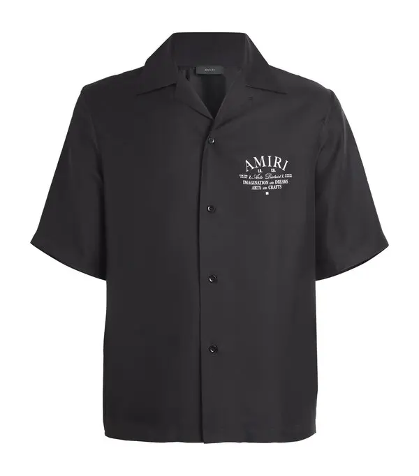 Amiri Silk Arts District Shirt - Black