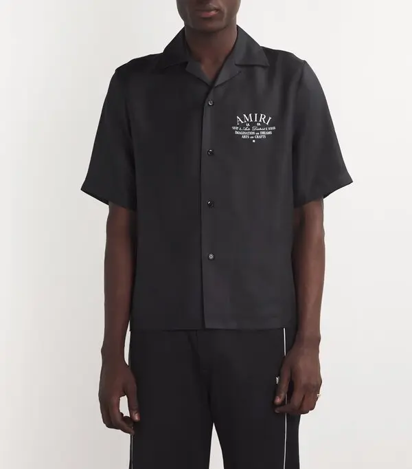 Amiri Silk Arts District Shirt - Black