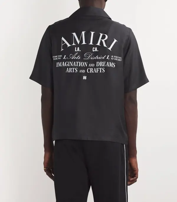 Amiri Silk Arts District Shirt - Black