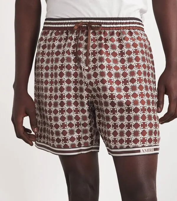 Amiri Silk Logo Shorts