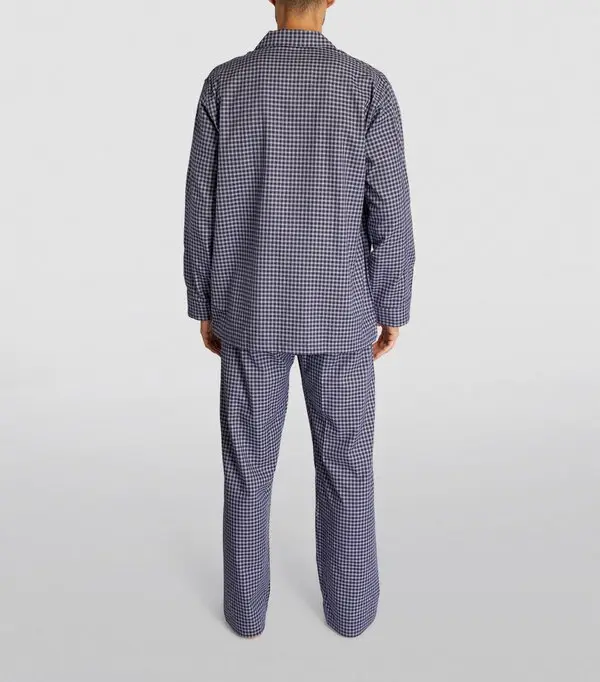 Derek Rose Brushed Cotton Check Pyjama Set
