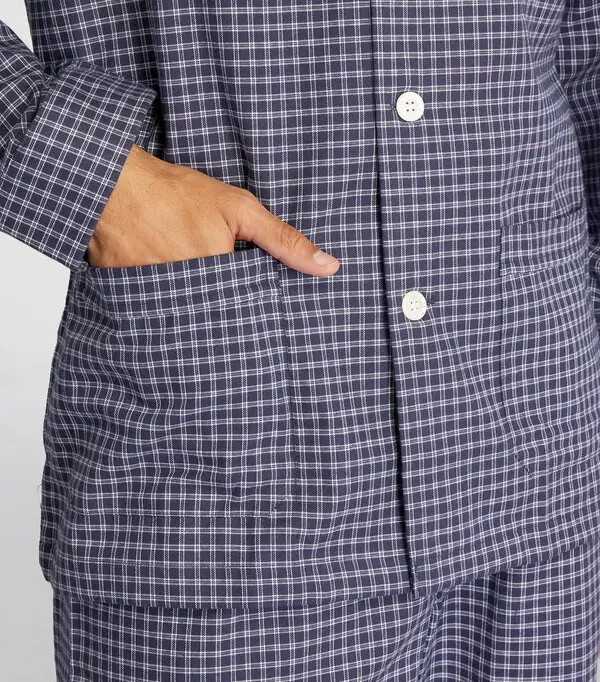 Derek Rose Brushed Cotton Check Pyjama Set