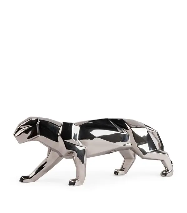 LLADRO Porcelain Panther Figurine - Silver