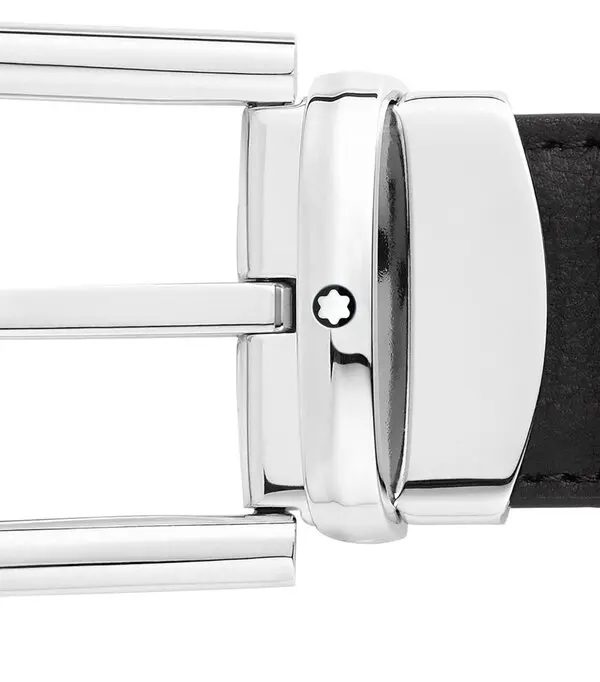 Montblanc Leather Reversible Horseshoe Belt
