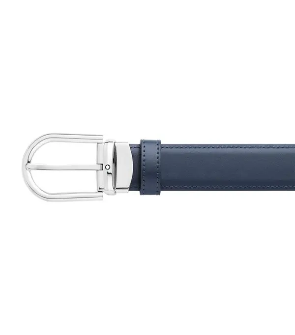 Montblanc Leather Reversible Horseshoe Belt