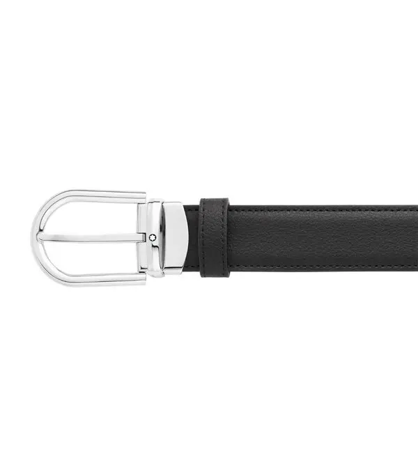Montblanc Leather Reversible Horseshoe Belt