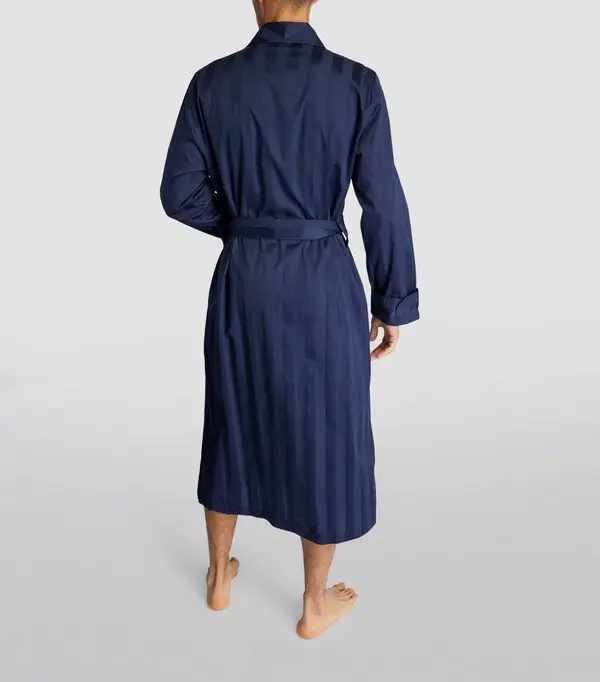 Derek Rose Satin Striped Robe