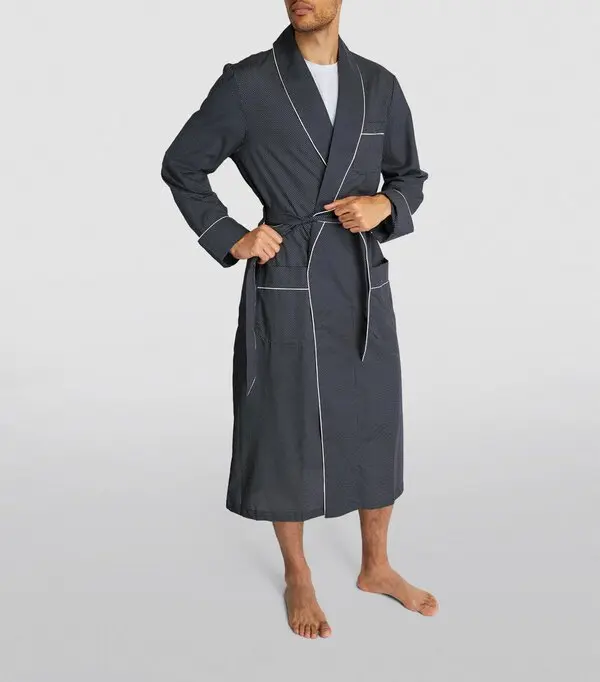 Derek Rose Polka-dot Dressing Gown