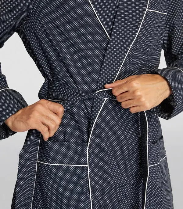 Derek Rose Polka-dot Dressing Gown