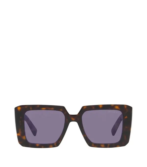 Prada Tortoiseshell Square Sunglasses - Brown