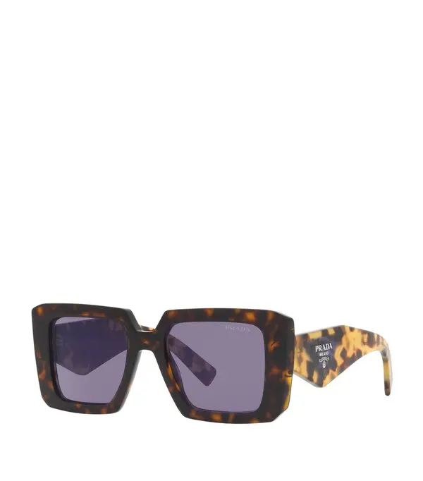 Prada Tortoiseshell Square Sunglasses - Brown