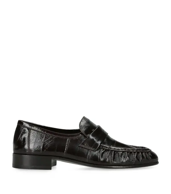 THE ROW Soft Eel Loafers - Brown