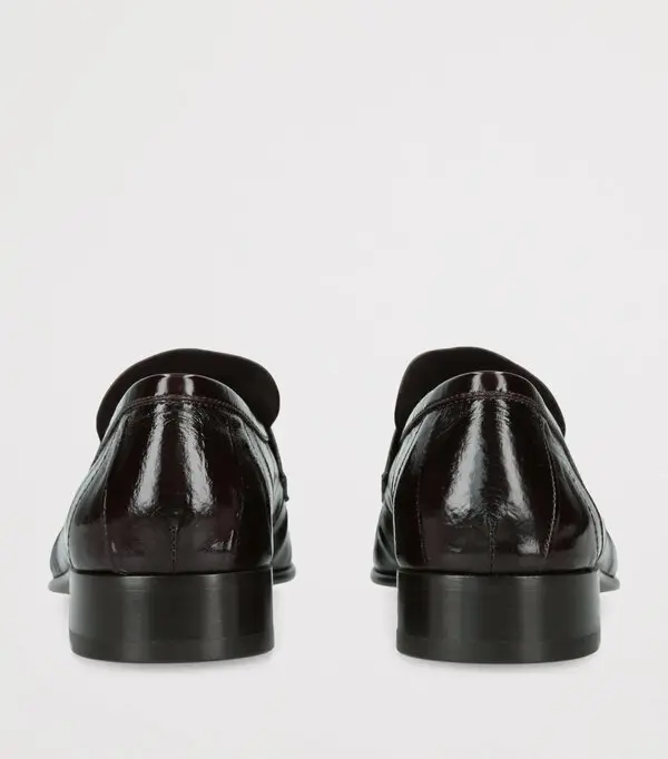 THE ROW Soft Eel Loafers - Brown