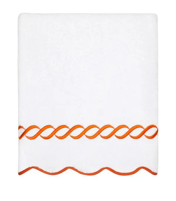 PRATESI Cotton Treccia Bath Towel - Orange