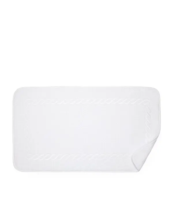 PRATESI Cotton Treccia Bath Mat - White