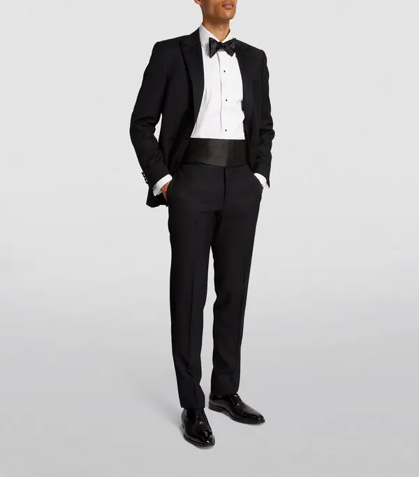 Canali Silk Cummerbund - Black