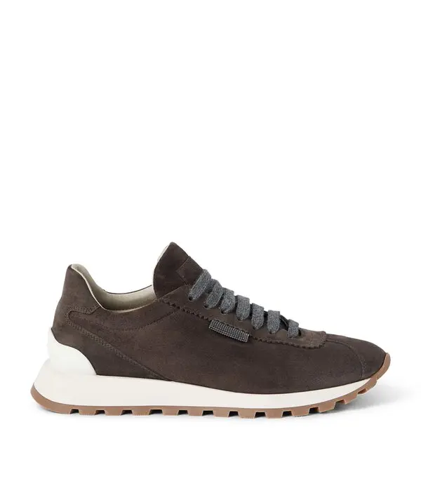 Brunello Cucinelli Suede Runner Sneakers - Brown