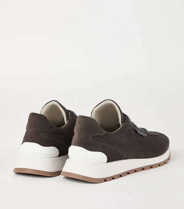 Brunello Cucinelli Suede Runner Sneakers - Brown
