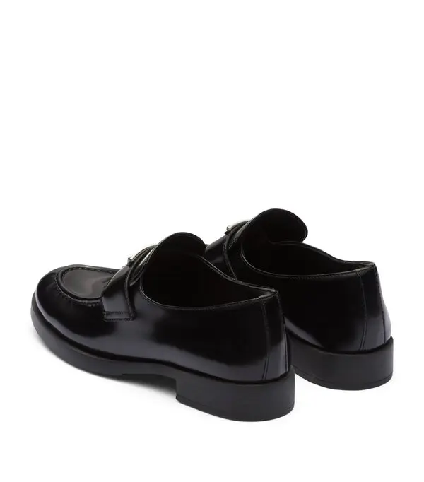Prada Calfskin Brushed Loafers