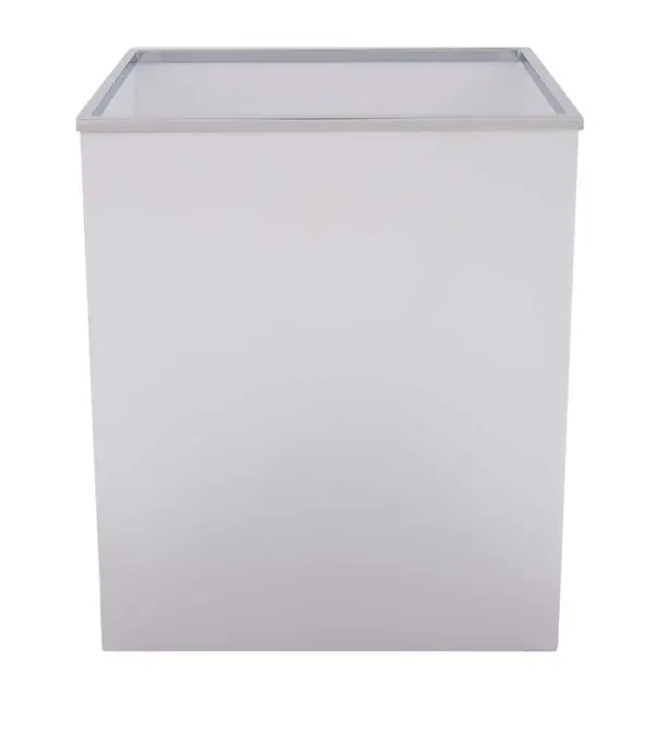 ZODIAC Square Chrome Bin - Silver