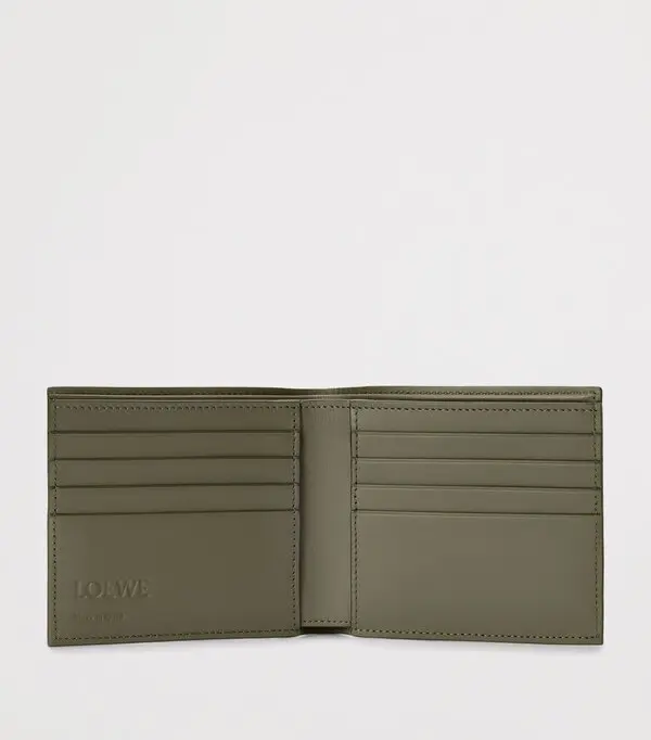 Loewe Leather Bifold Wallet - Green
