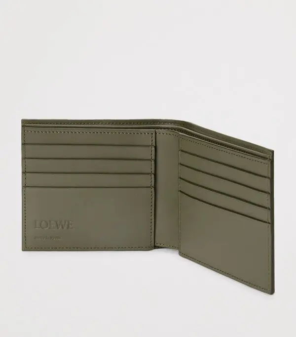 Loewe Leather Bifold Wallet - Green